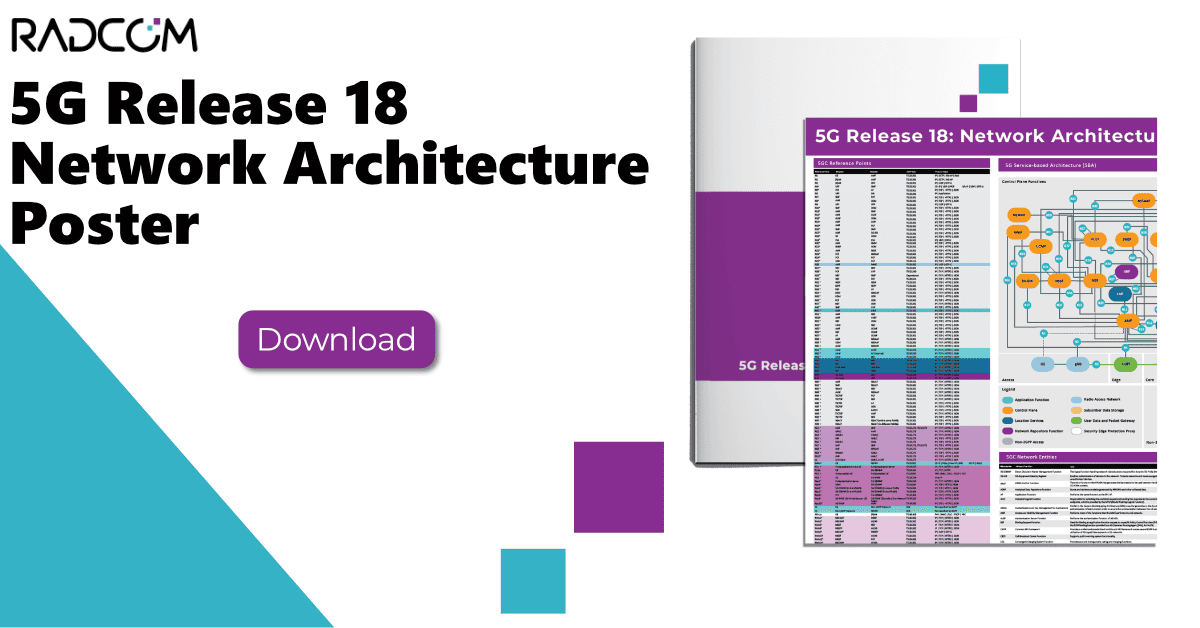 5G Release 18: Network Architecture Poster | RADCOM